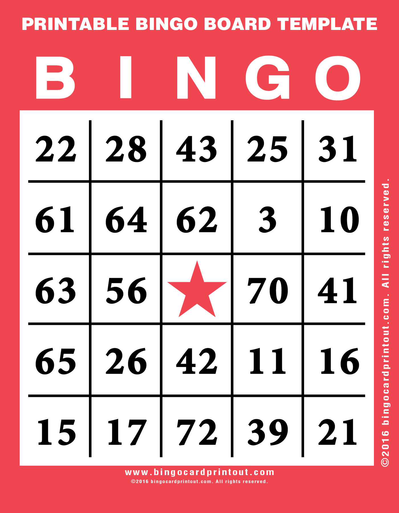 Free Bingo Cards 1 90 Printable Bingo Cards